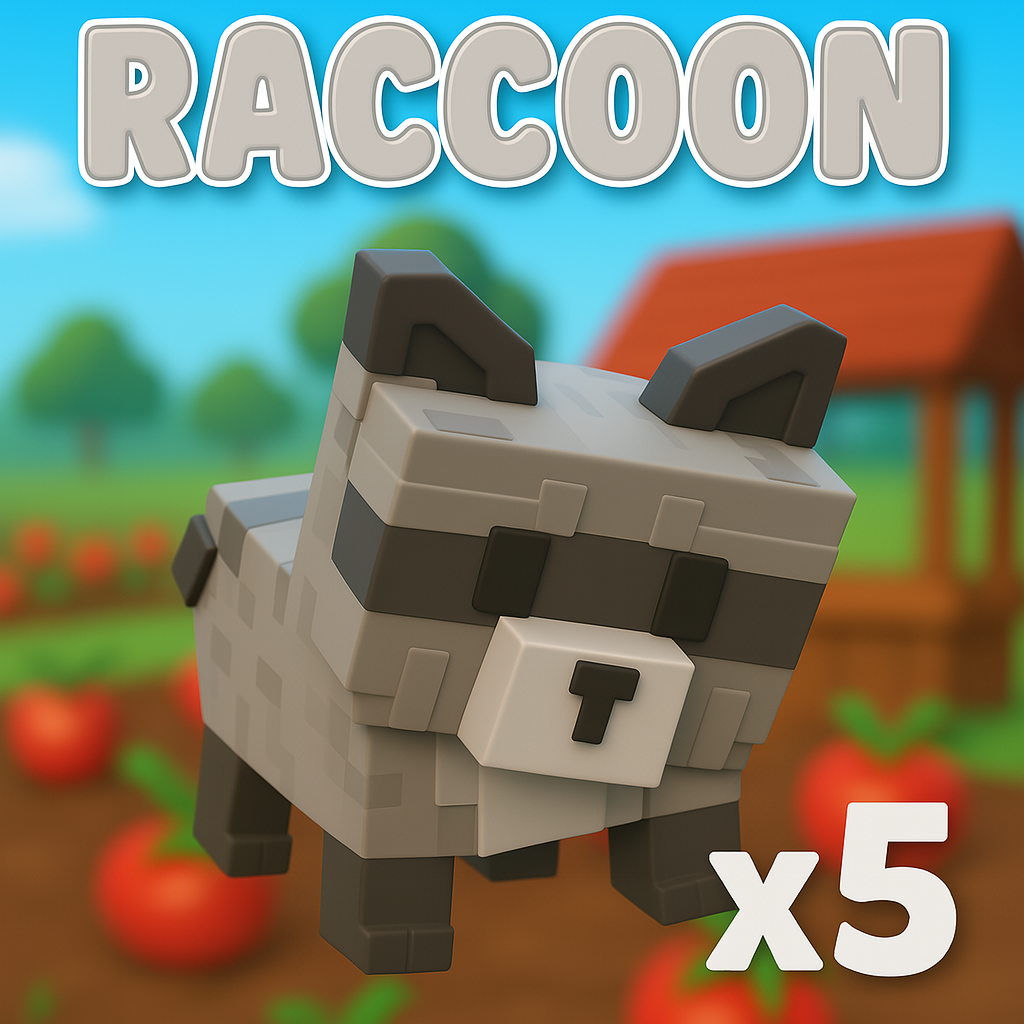 5x Raccoon Pack – Game Goods